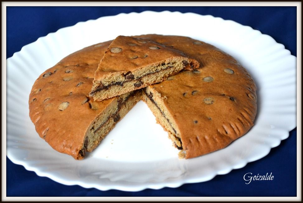 SUPER GALLETA RELLENA DE CHOCOLATE | Cocinando con Goizalde